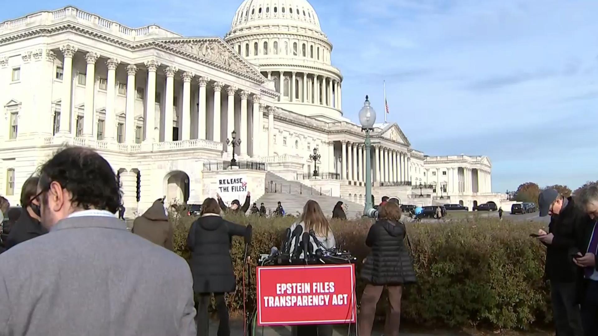 WATCH LIVE | Epstein survivors hold press conference alongside ...