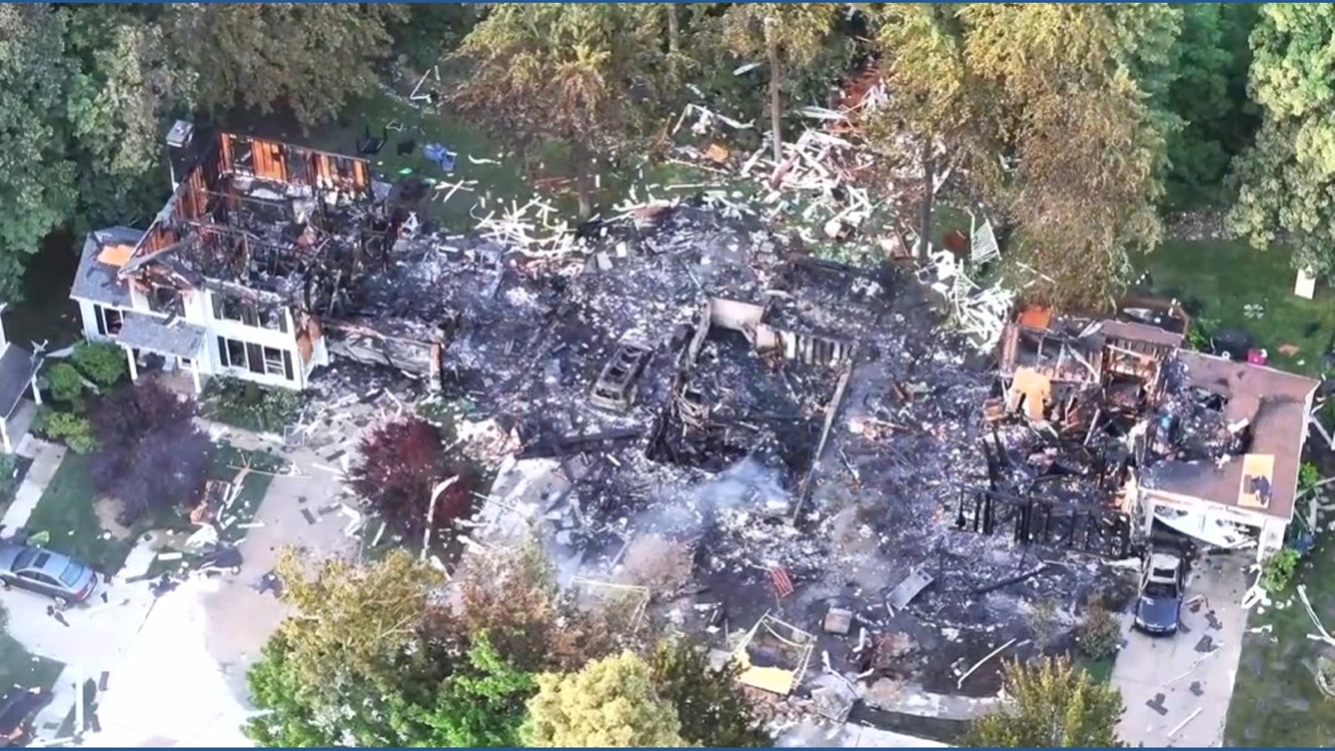 New drone video shows aftermath of gas explosion in Twinsburg Township ...