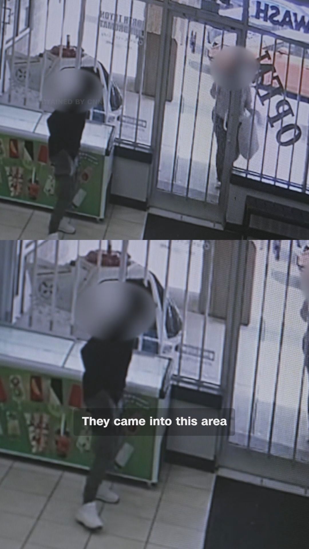 People seen running into laundromat while federal agents in parking lot ...