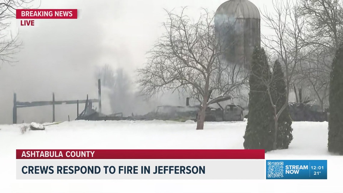 3 people unaccounted for as crews respond to barn fire in Ashtabula ...