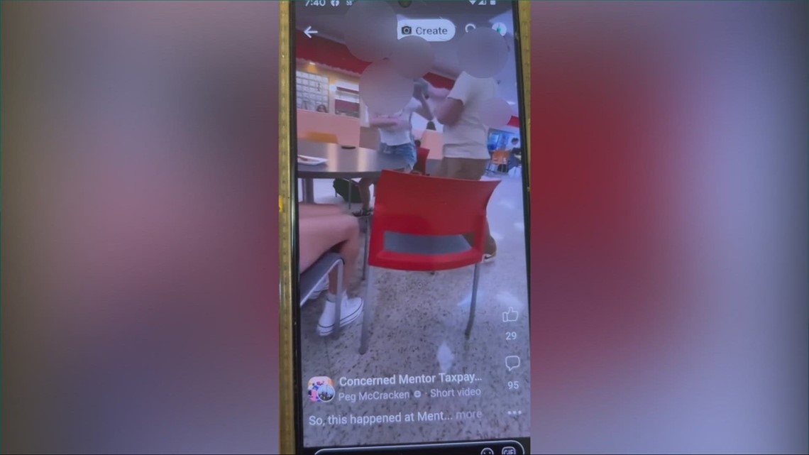 Cellphone video shows students fighting at Mentor High School | wkyc.com