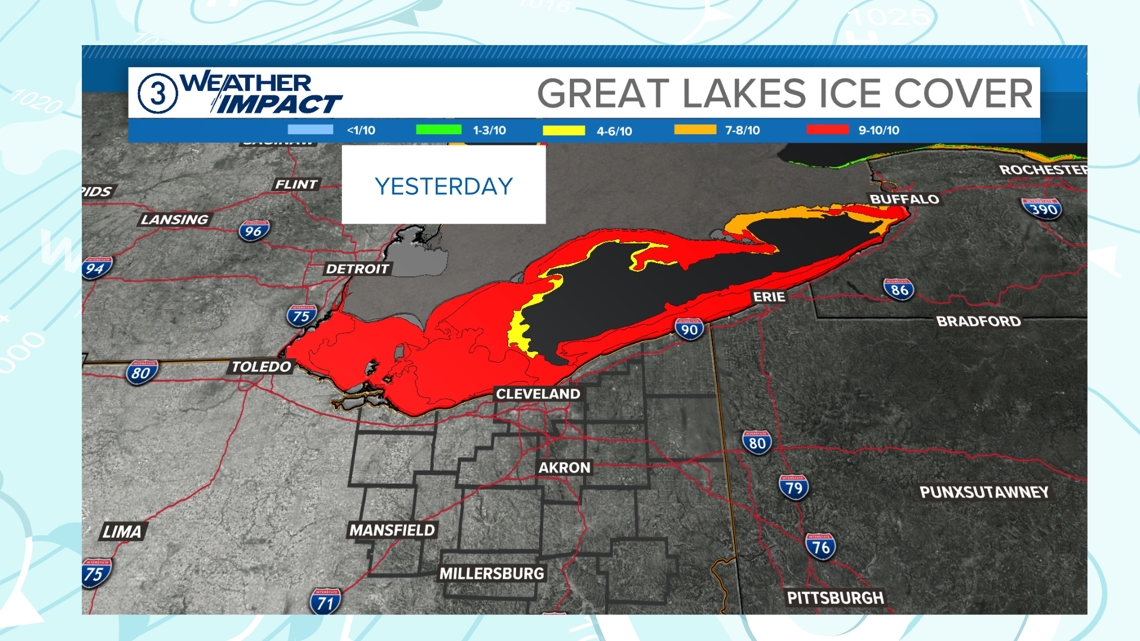 Arctic plunge cranks up ice on Lake Erie | wkyc.com