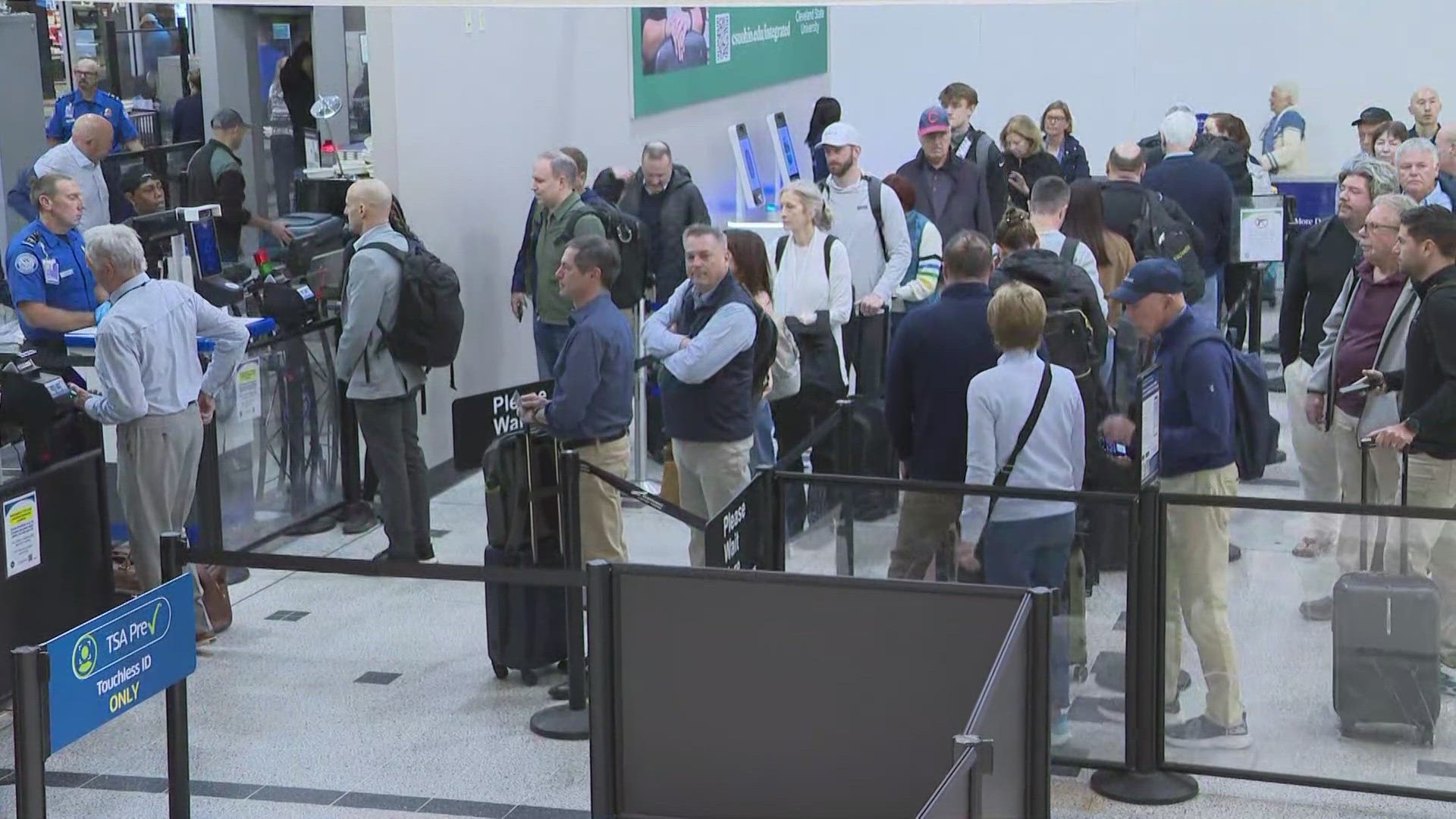 Airports see hourslong lines due to spring break and partial government ...