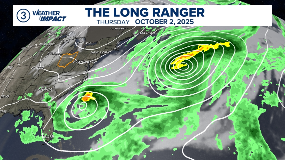 Fujiwhara Effect may influence Hurricane Humberto's path | wkyc.com