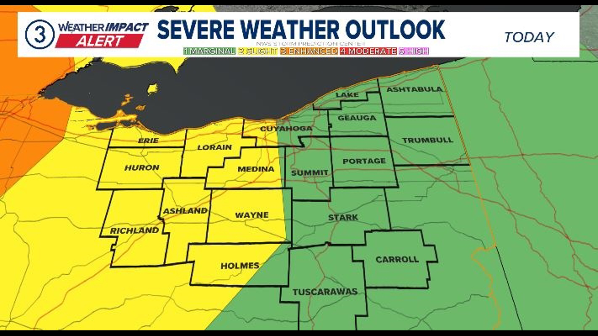 Tracking severe weather in Northeast Ohio: Weather Impact Alert for ...