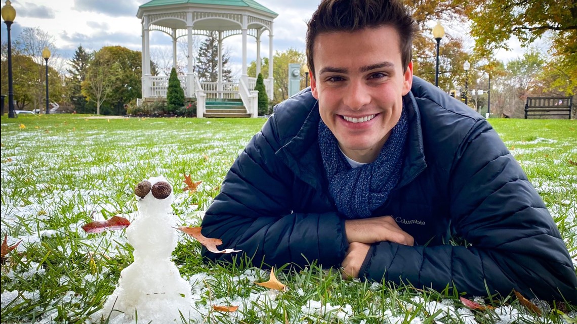 3News Meteorologist Matt Standridge experiences first snow in Northeast ...