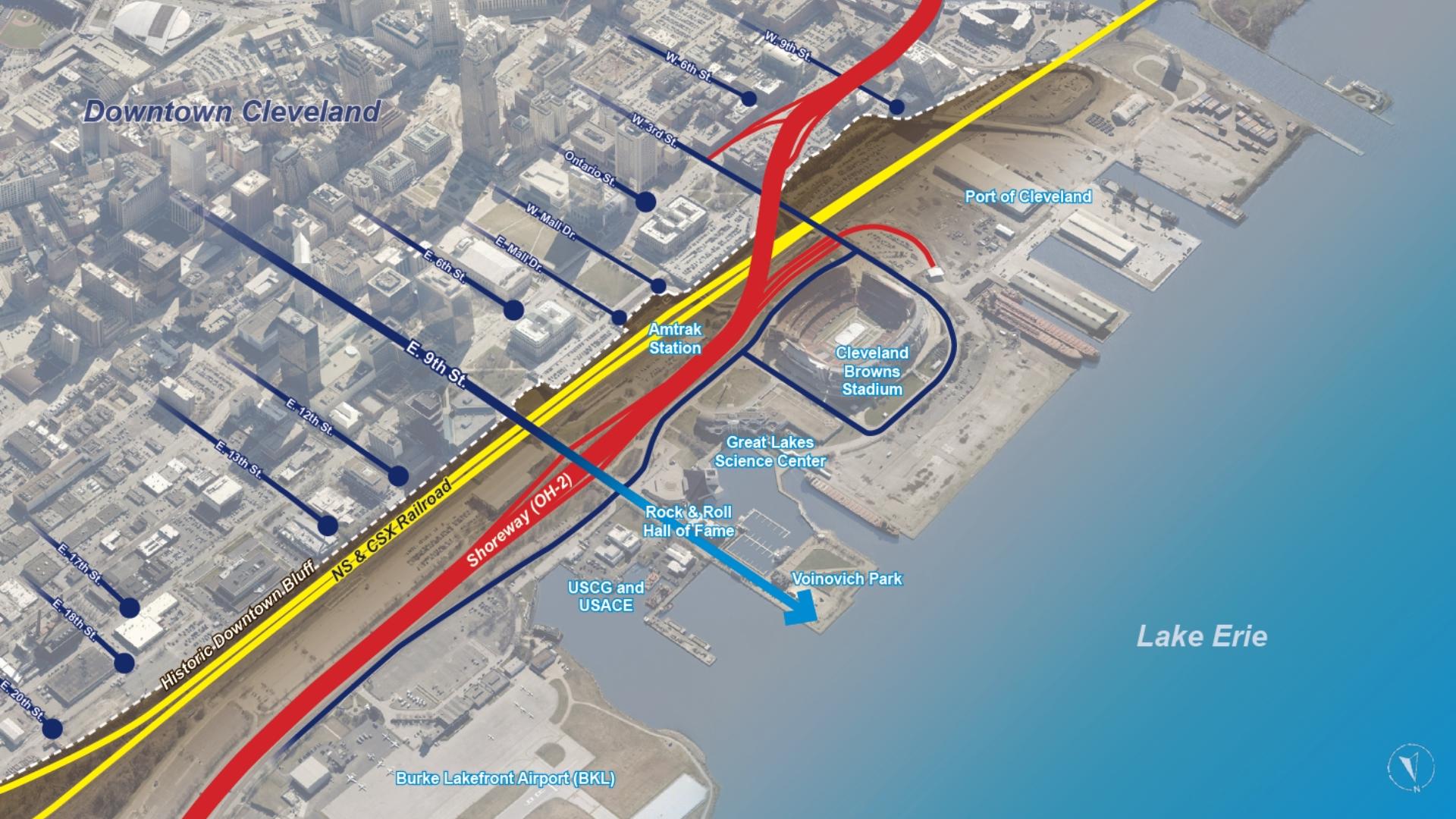 Cleveland North Coast Master Plan features 'reassigned' Shoreway | wkyc.com