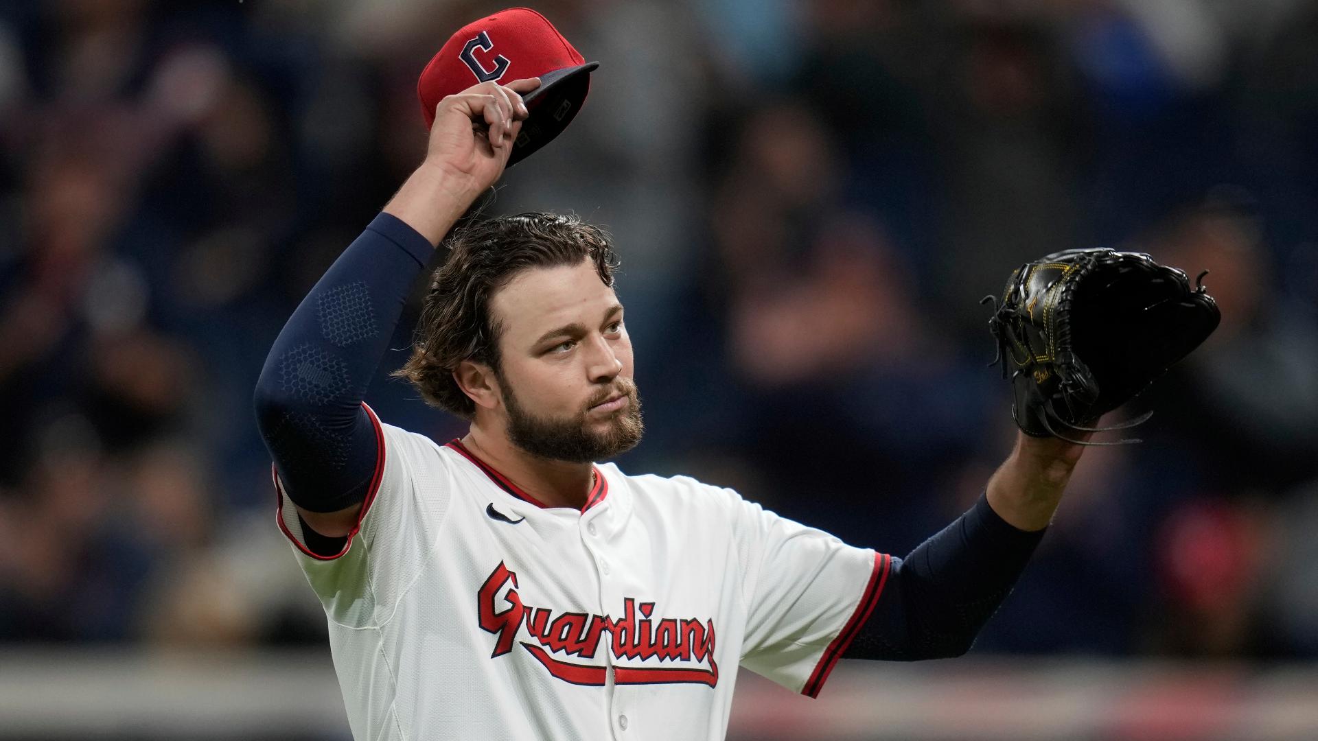 Slade Cecconi loses no-hit bid in 8th, Guardians rout Royals 10-2 ...