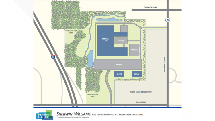 Sherwin-Williams reveals site plans for new HQ and R&D center | wkyc.com