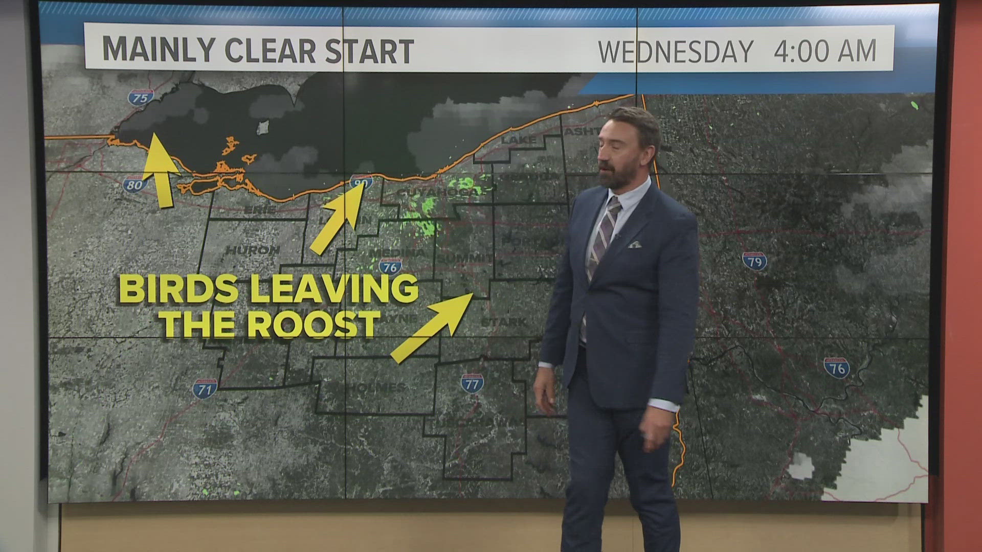 Cleveland weather: Radar shows birds leaving roosting spots | wkyc.com