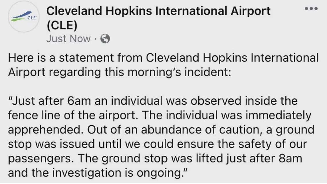 Security Breach at Cleveland Hopkins International Airport delays ...