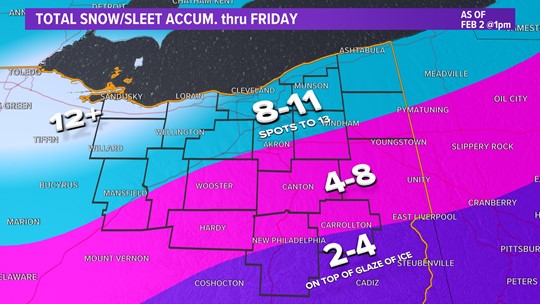 Winter storm to hit Northeast Ohio: When to expect snow and ice | wkyc.com