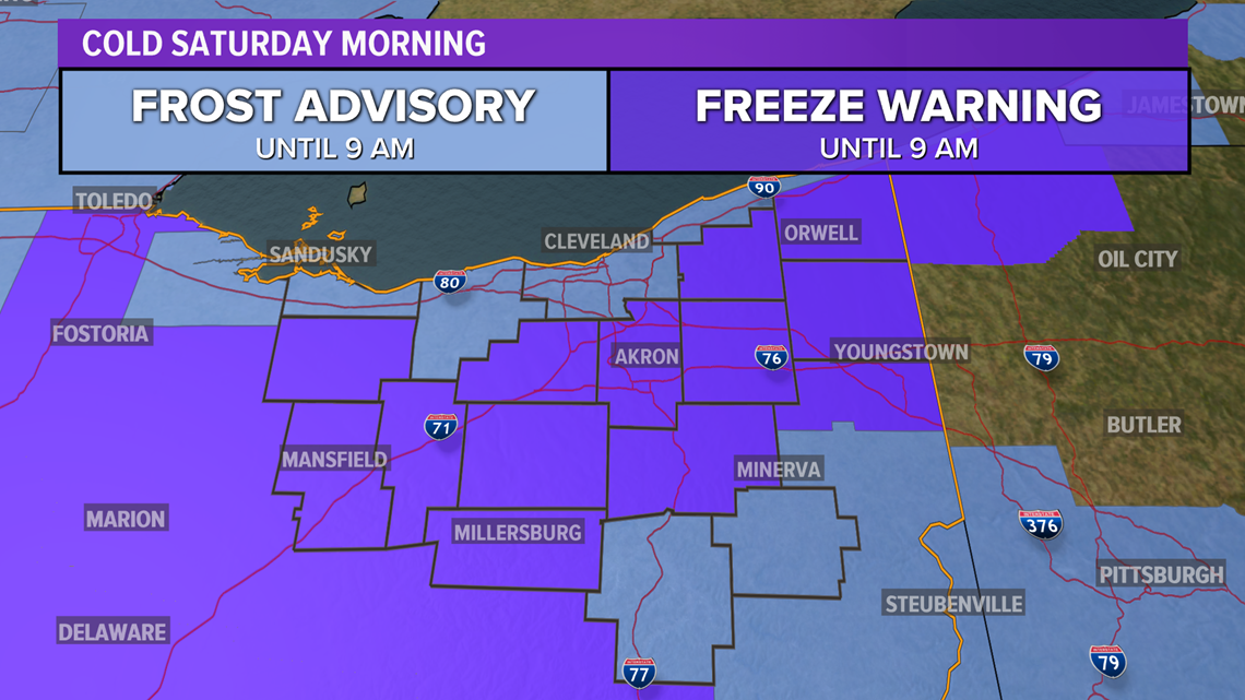 NE Ohio's first freeze of fall 2020 coming tonight | wkyc.com
