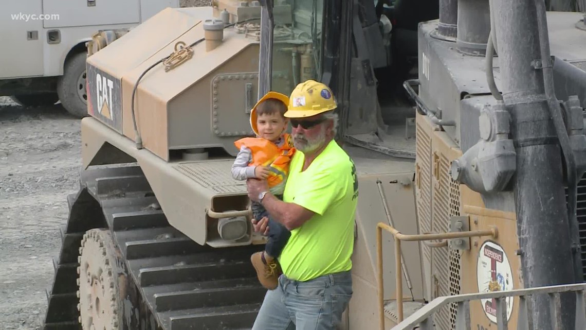 Wish granted! 4-year-old boy becomes excavator operator for a day with ...