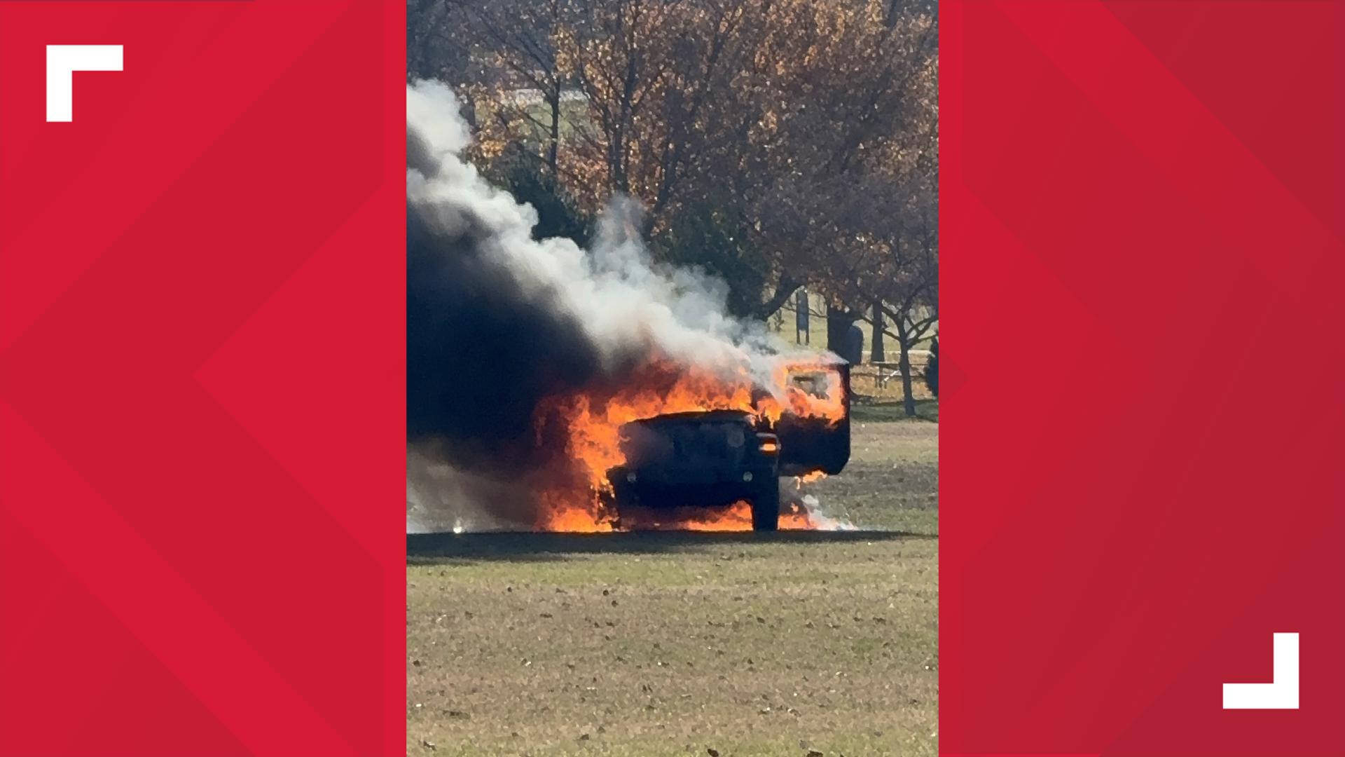 Police: Woman intentionally lights vehicle on fire at Edgewater Park in ...