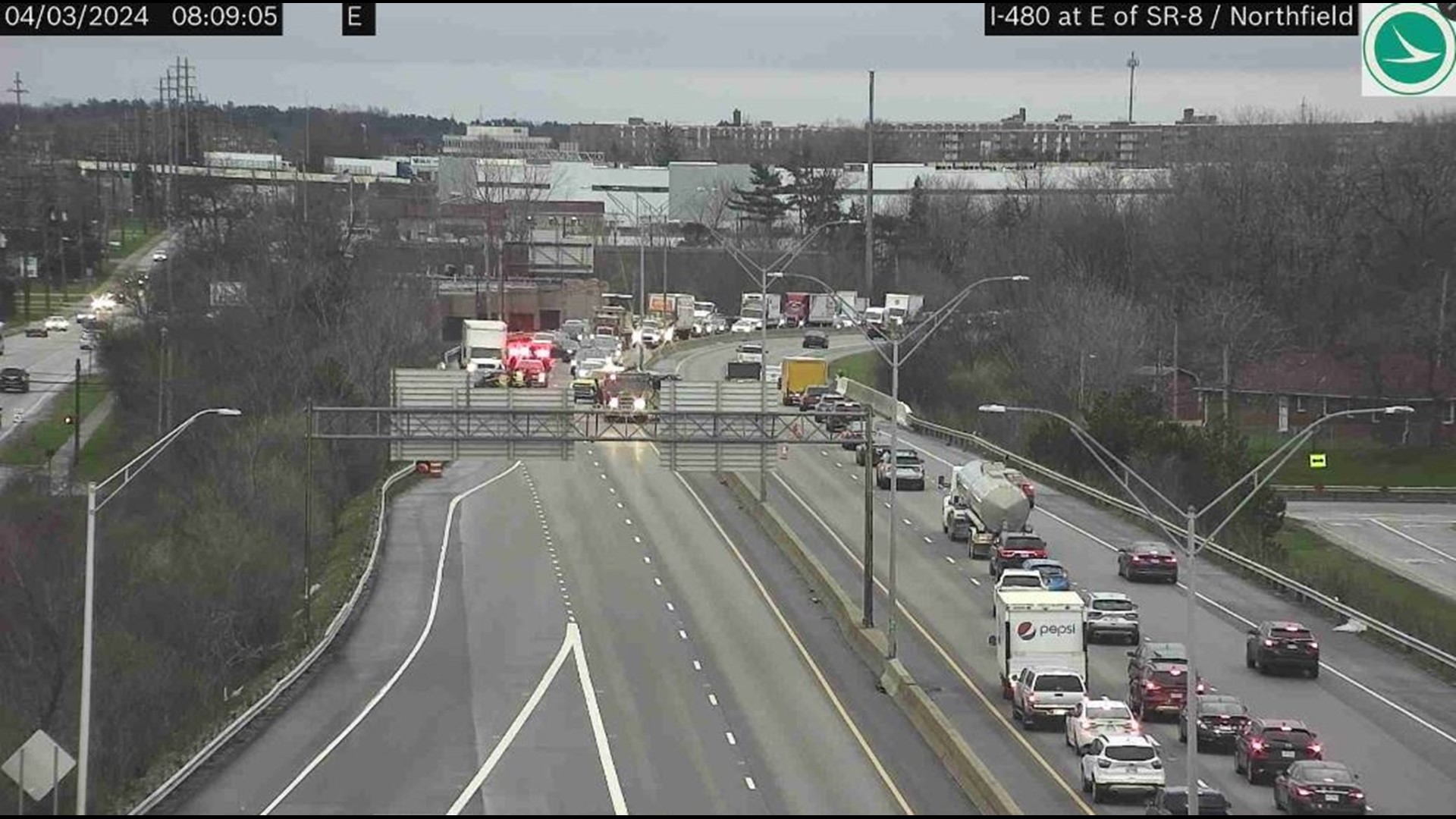 I-480 West reopens after crash at Route 8 in Bedford Heights | wkyc.com
