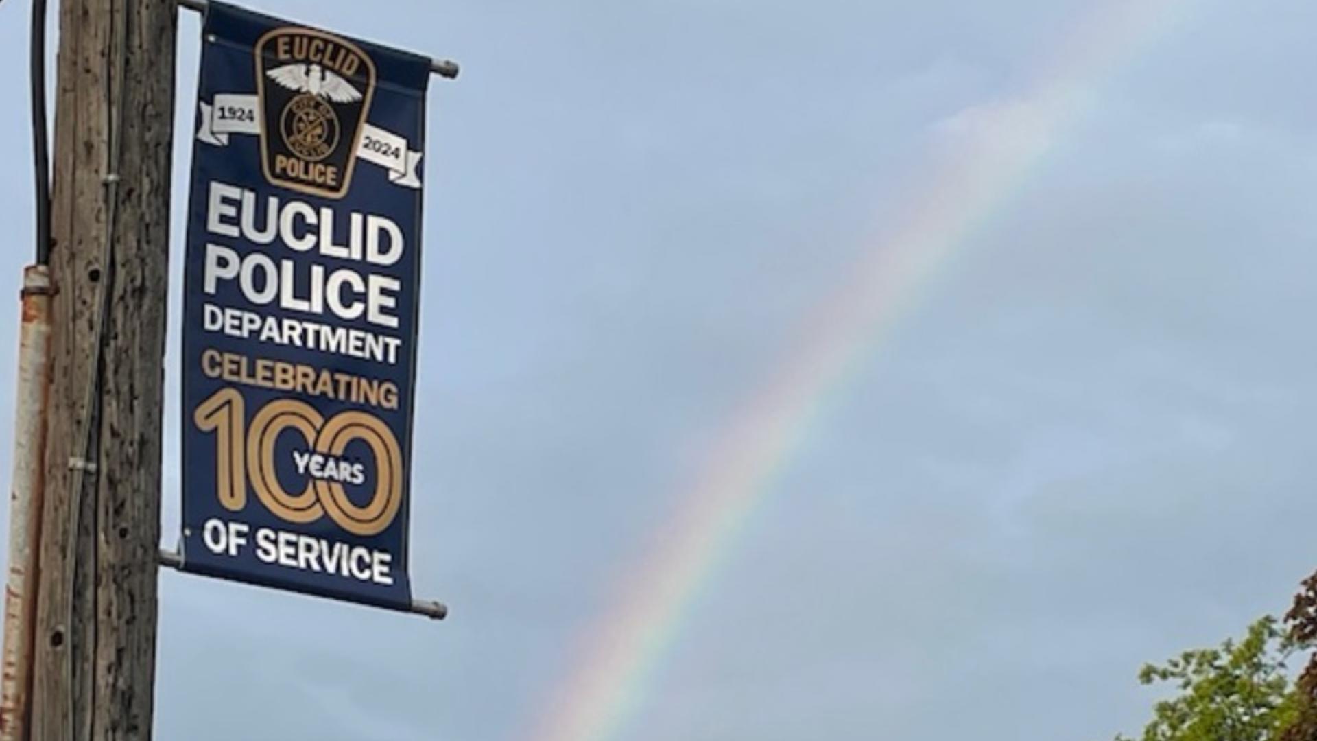 Rainbow appears at Euclid memorial for late officer Jacob Derbin | wkyc.com