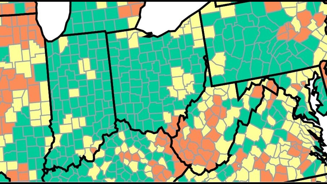 CDC COVID map: Tracking Northeast Ohio counties | wkyc.com