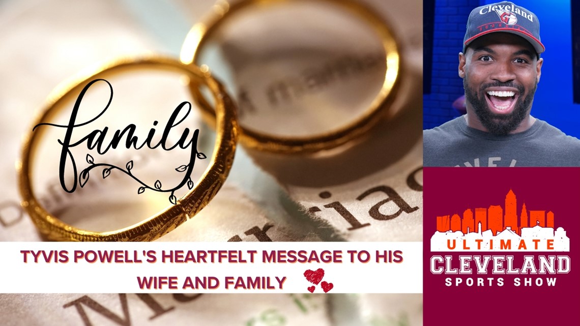 Tyvis Powell sends a heartfelt message to his wife Lauren and their 2 ...