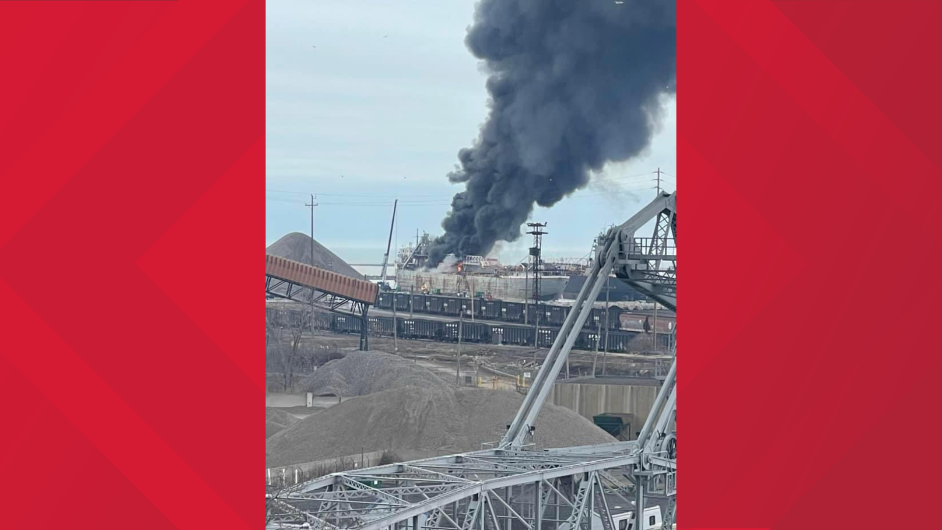 US Coast Guard: Commercial ship catches fire at Ashtabula Harbor | wkyc.com US Coast Guard: Commercial ship catches fire at Ashtabula Harbor | wkyc.com