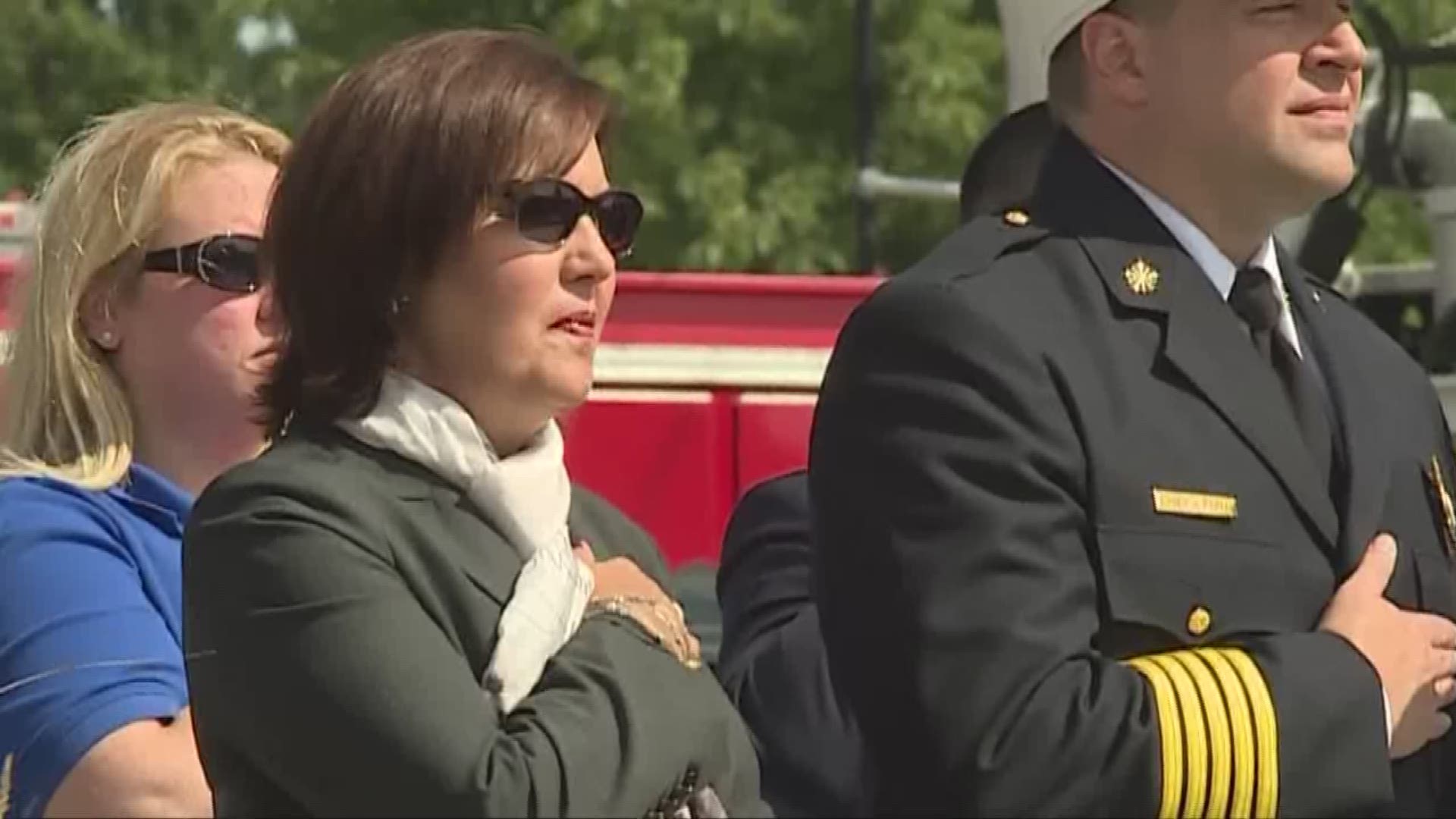 First responders honored during dedication ceremony at Green Veterans ...