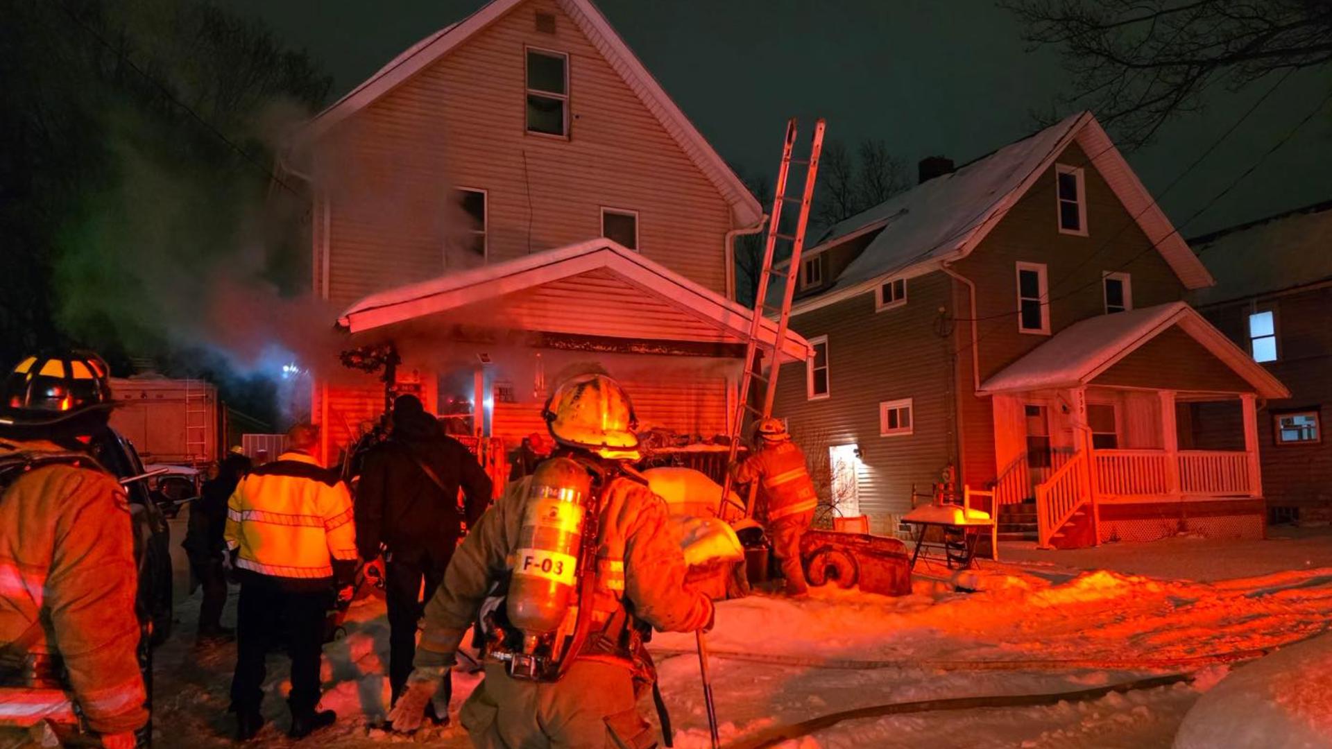3 adults displaced, 2 dogs rescued from Akron house fire | wkyc.com