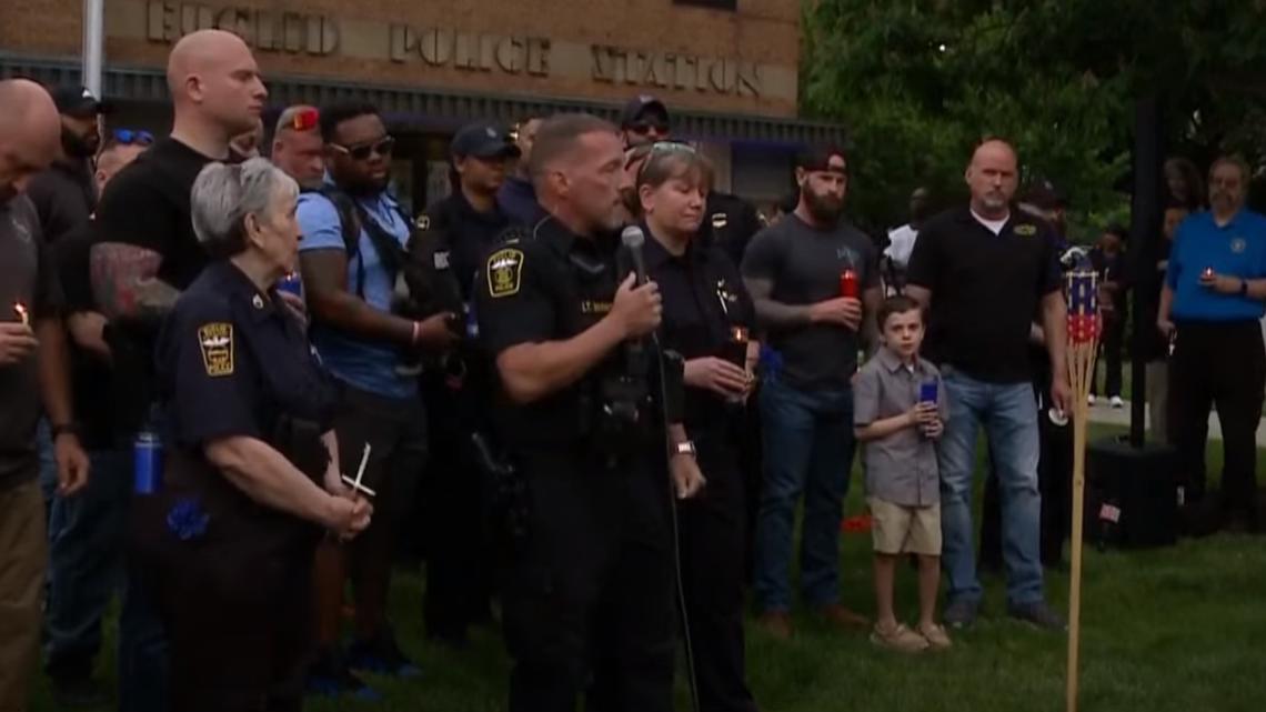 LIVE: Candlelight vigil for fallen Euclid officer Jacob Derbin | wkyc.com