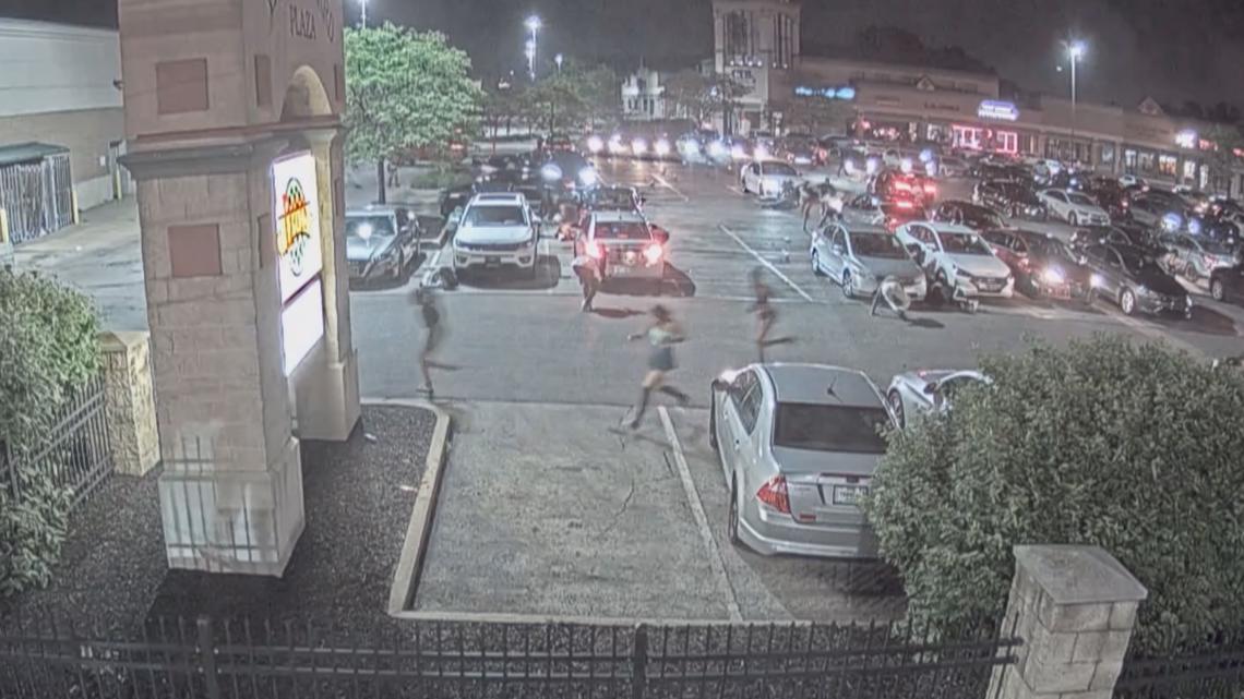 Surveillance video shows chaotic scene of Lee-Harvard Plaza shooting ...