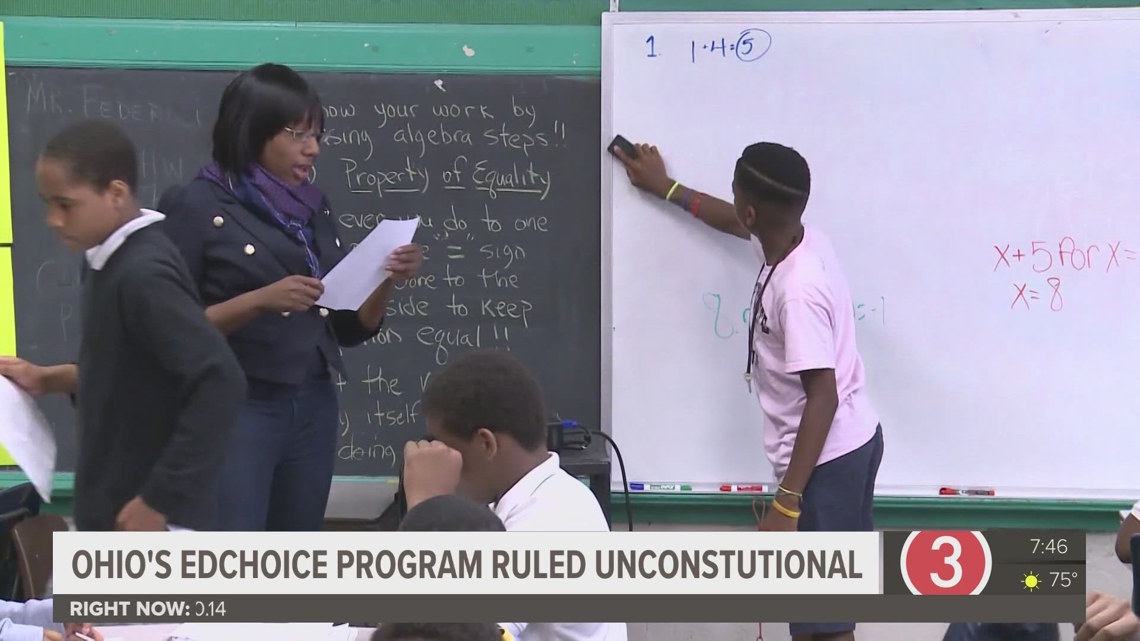 Judge rules Ohio's EdChoice voucher program unconstitutional | wkyc.com