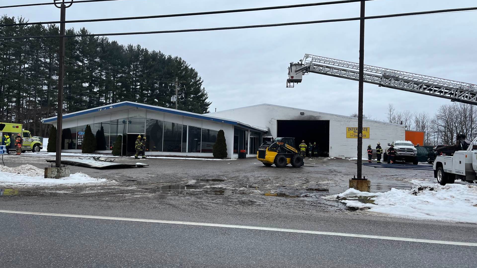 Fire breaks out at Geauga County towing company | wkyc.com