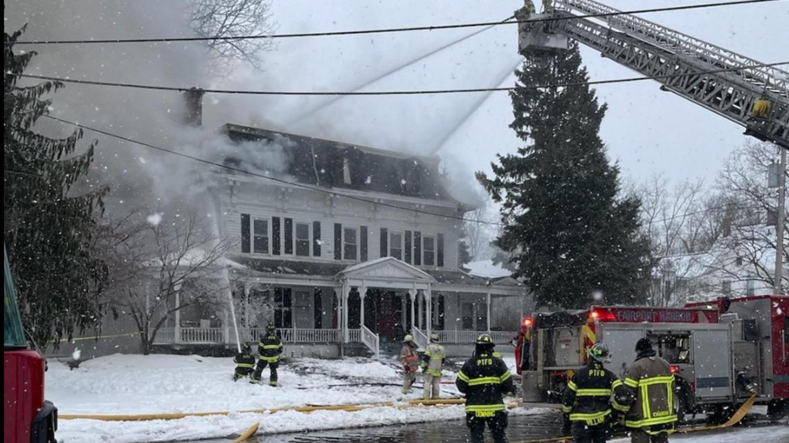 11 displaced after 'large' fire at Painesville historic home | wkyc.com