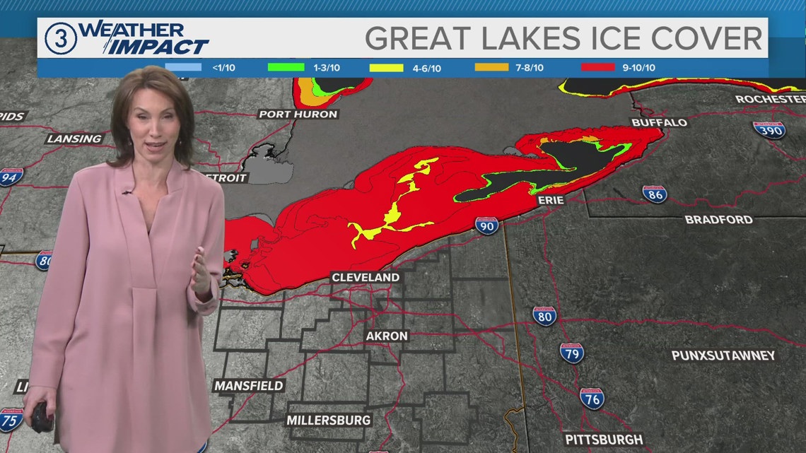 Arctic plunge cranks up ice on Lake Erie | wkyc.com