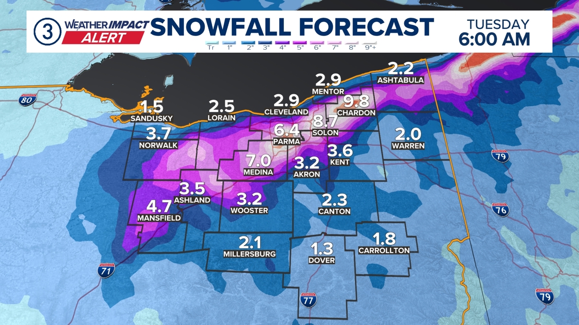 Level 1 snow advisory issued for several Northeast Ohio counties: Here ...