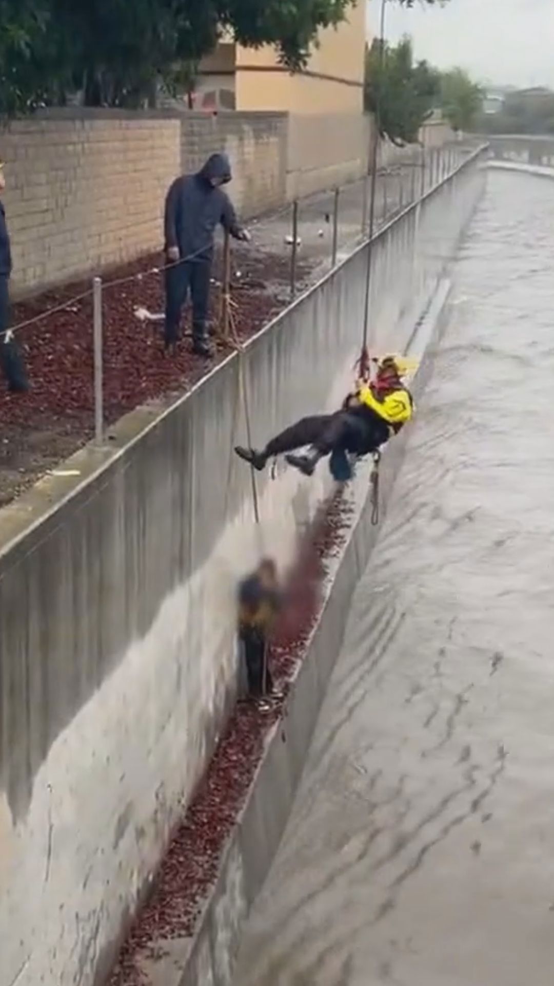 Man rescued after being swept downstream in Buena Park flood channel in ...
