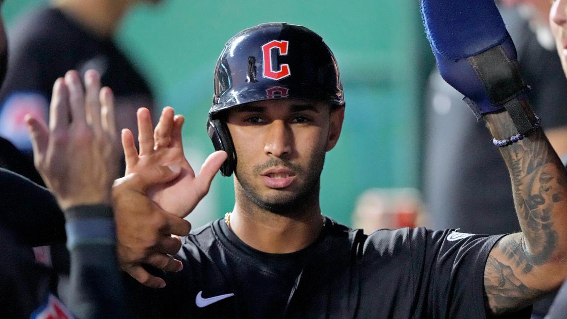 Brayan Rocchio's 4 RBIs lead Guardians to 7-1 win over Royals | wkyc.com