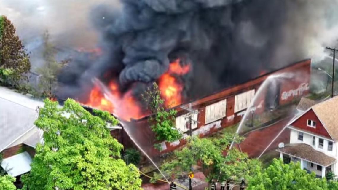 Cleveland fire crews tackle industrial blaze on east side | wkyc.com