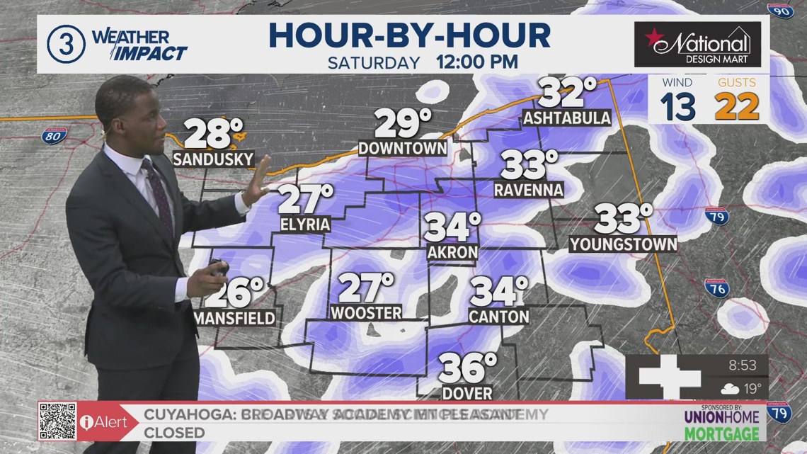 More scattered snow this weekend: Morning weather forecast in Northeast ...