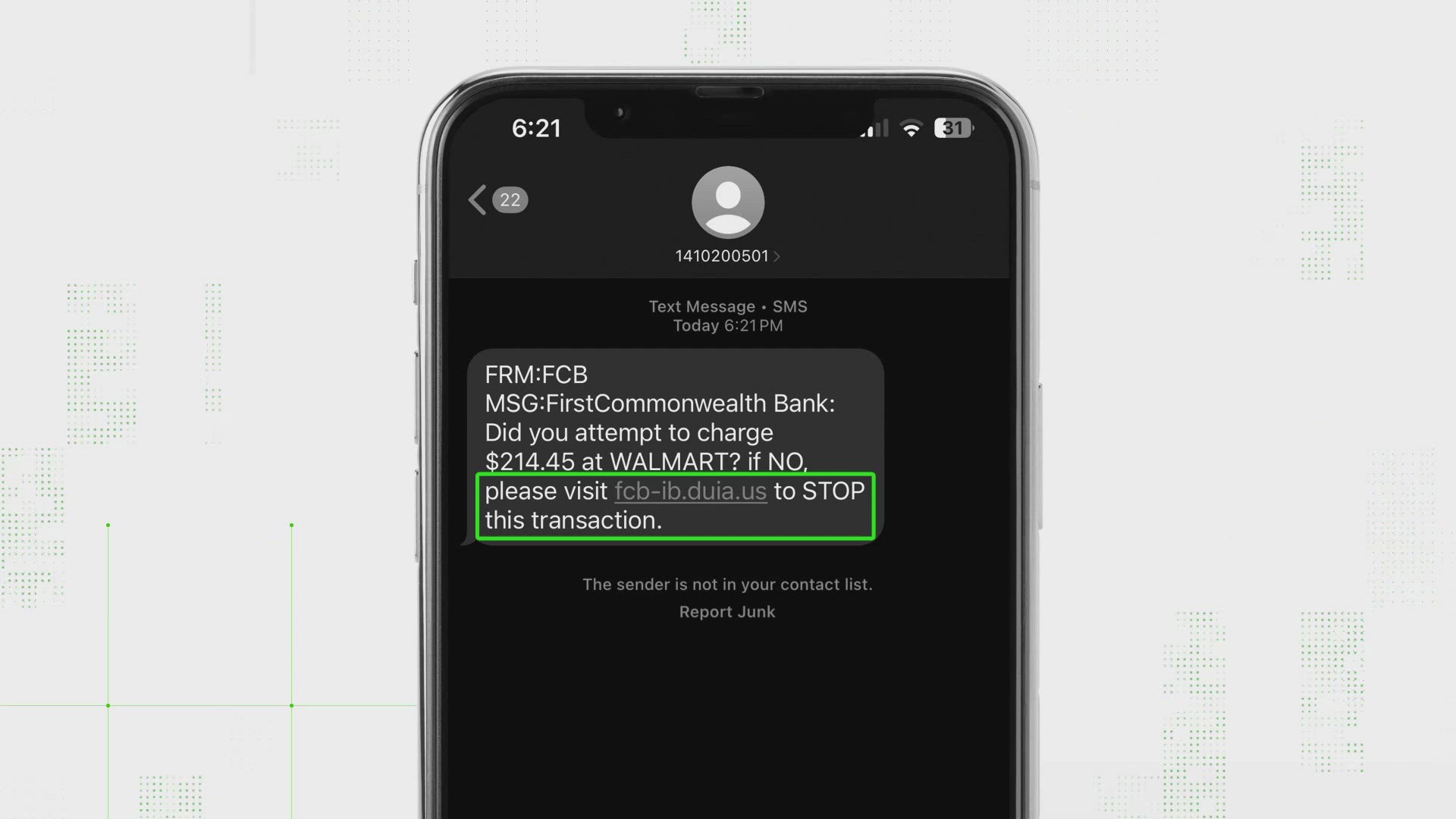 Text claiming to be from First Commonwealth Bank is not legitimate ...
