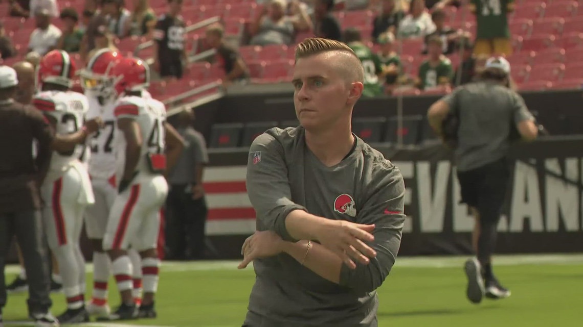 Cleveland Browns assistant WR coach Callie Brownson will lead USA ...