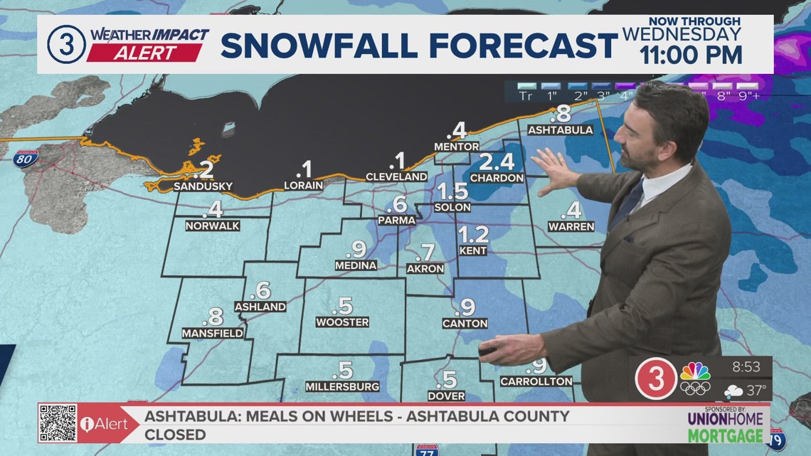 Rain changing to snow today: Morning weather forecast in Northeast Ohio ...