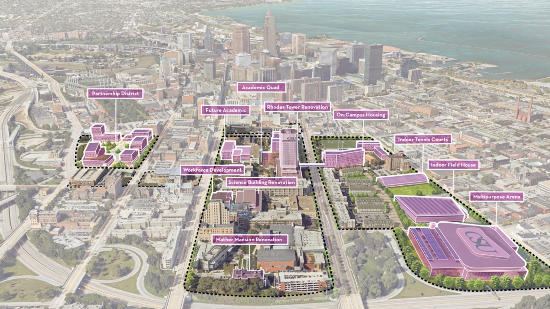 Cleveland State releases $650M master plan, featuring new arena | wkyc.com