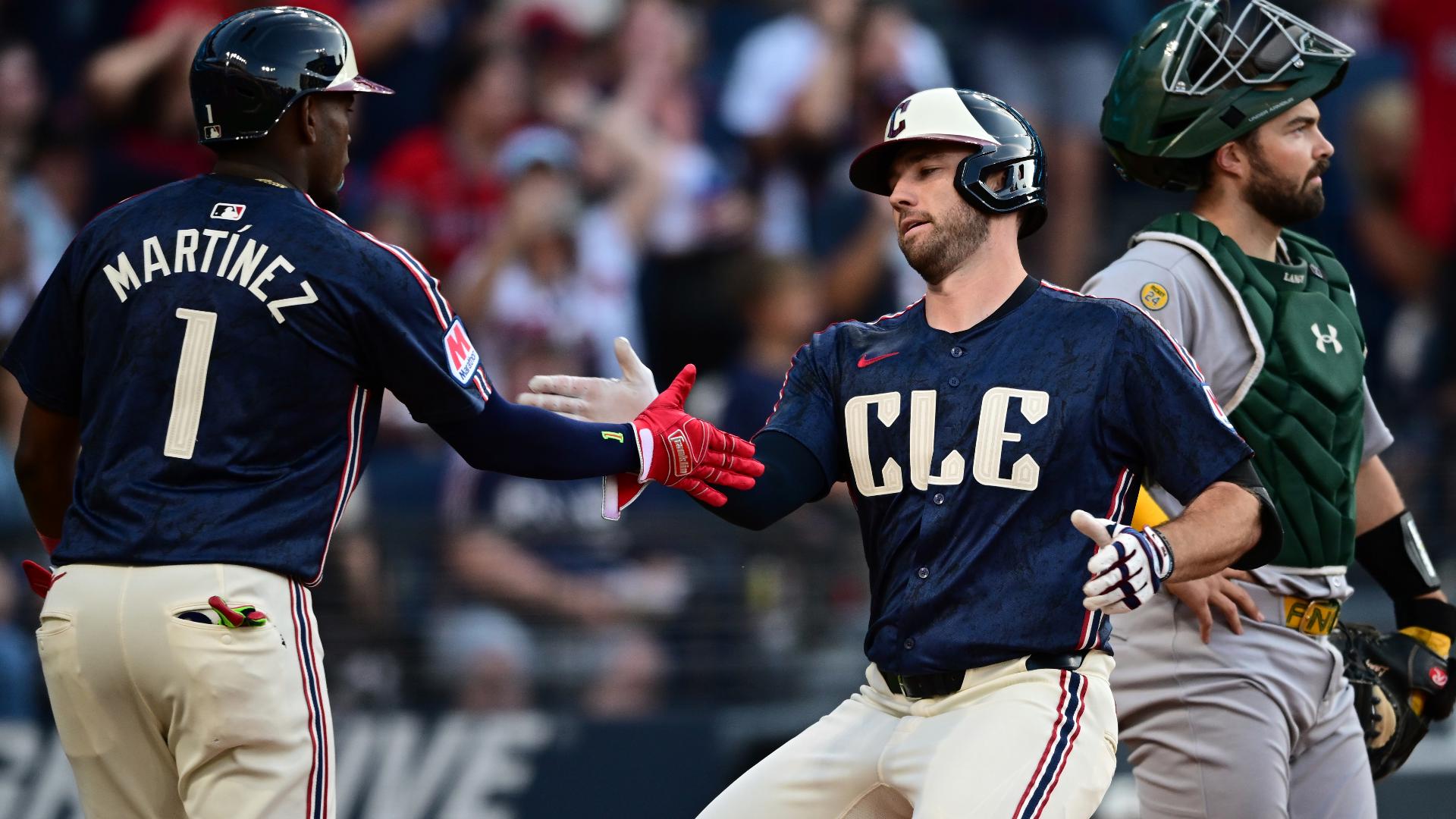 Guardians defeat Athletics 8-6, Cecconi shines in career night | wkyc.com