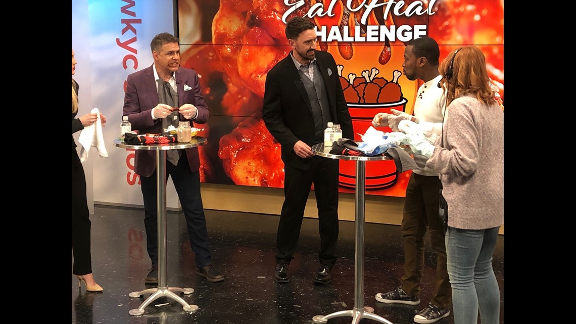 Photos: Jay Crawford, Brandon Simmons face off in 'Eat Heat Challenge ...