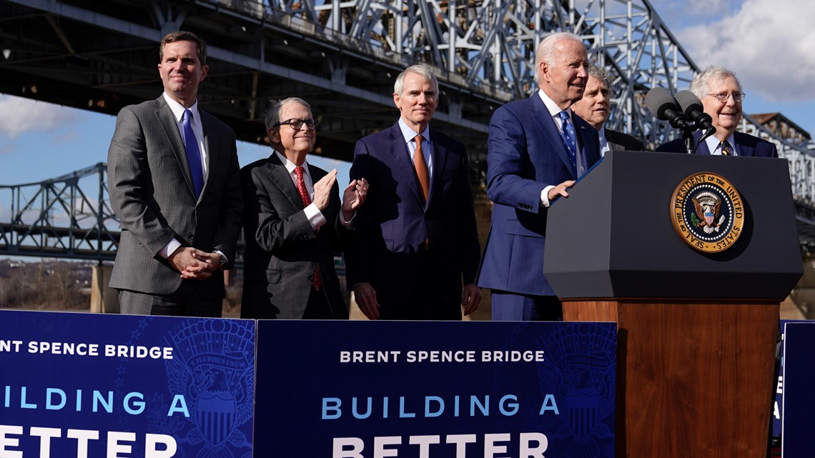 Biden highlights bipartisanship at Ohio-Kentucky bridge | wkyc.com