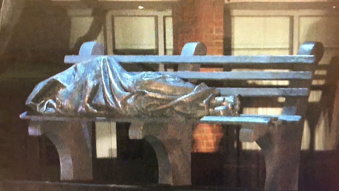 'Homeless Jesus' statue raises awareness of homelessness | wkyc.com