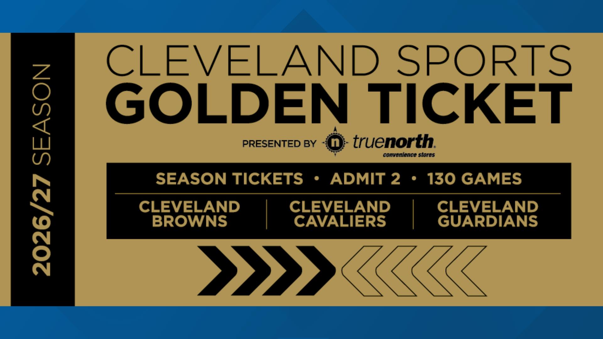 Golden ticket raffle: Win 2026 season tickets to Browns, Cavaliers ...