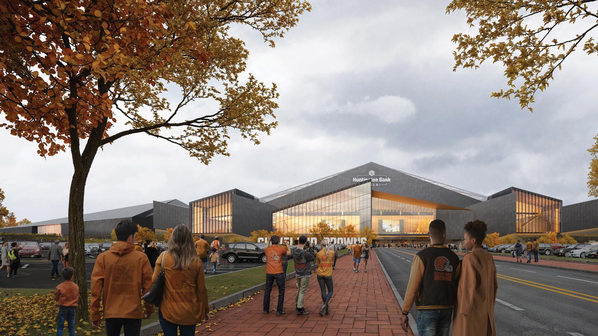 New Renderings Of Cleveland Browns Stadium In Brook Park Released As