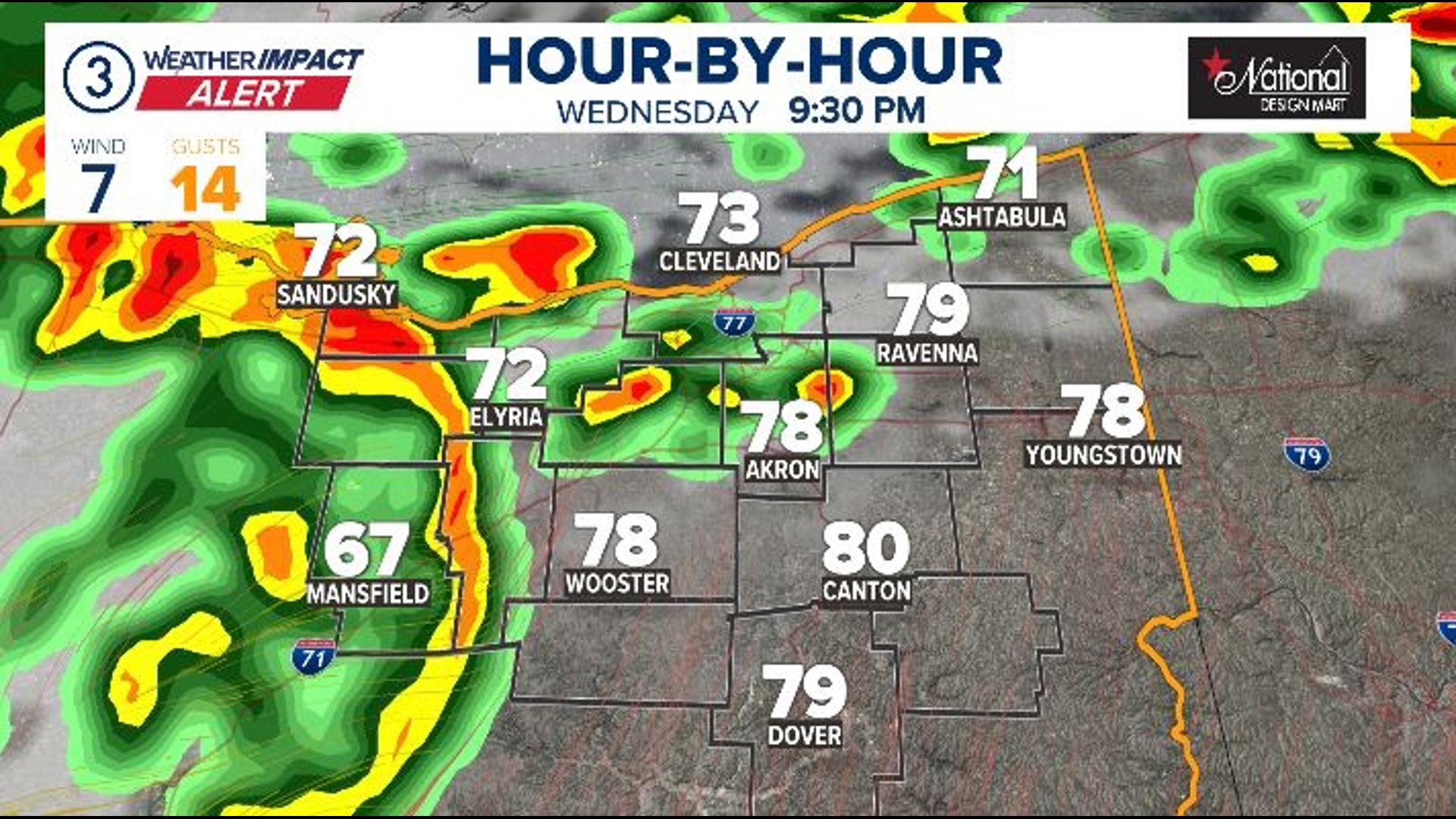 Tracking severe weather in Northeast Ohio: Weather Impact Alert for ...