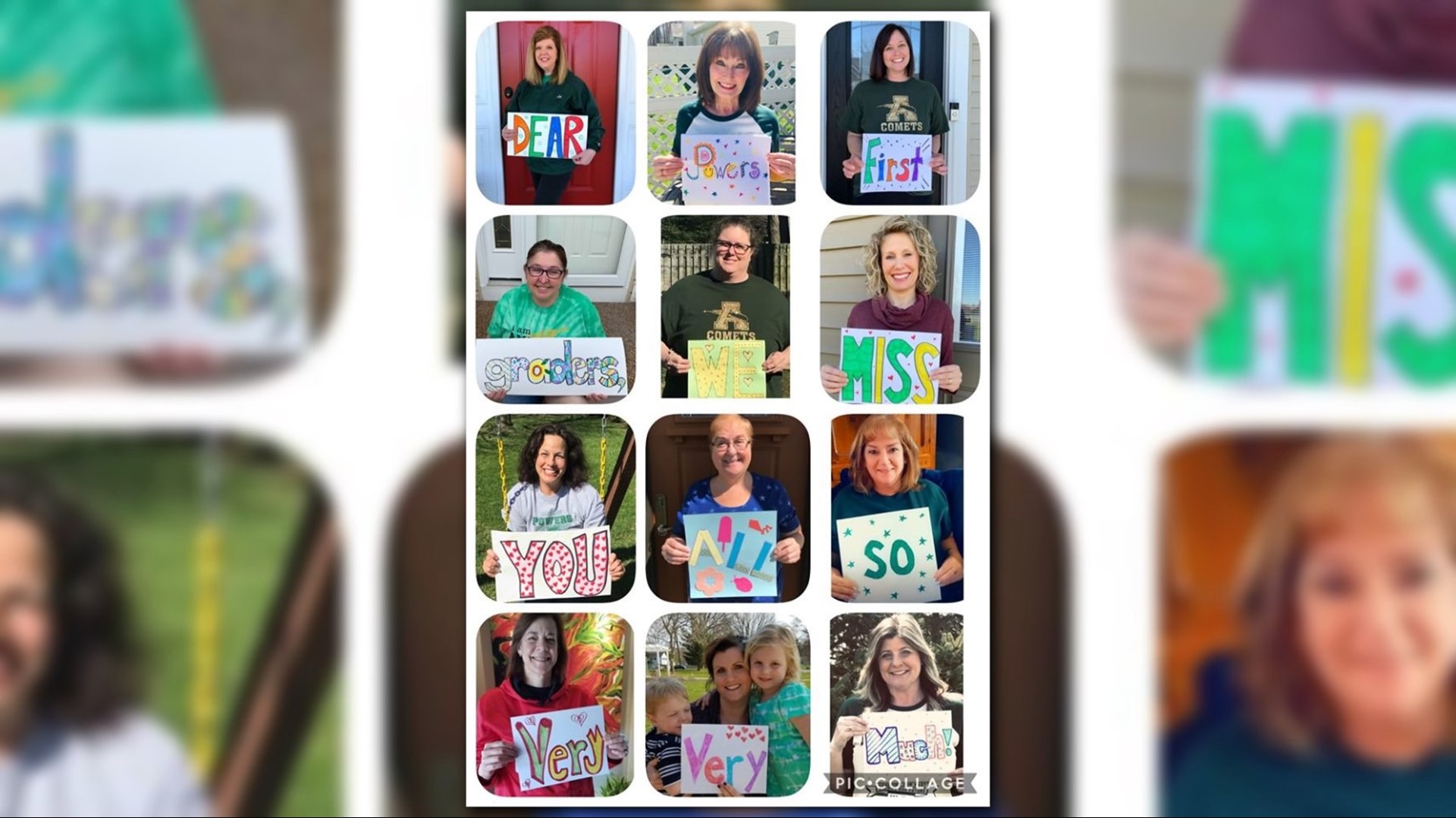 Amherst elementary school teachers share sweet message to students ...