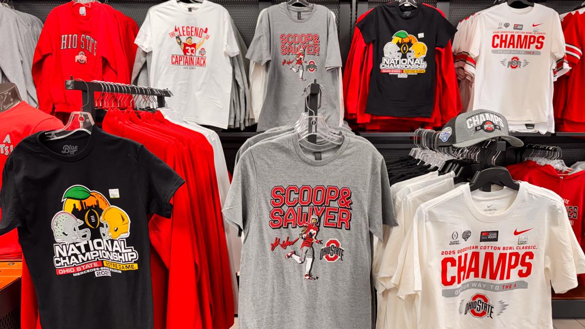 Scarlet and gray merch flies off shelves as Ohio State Buckeye prep for ...